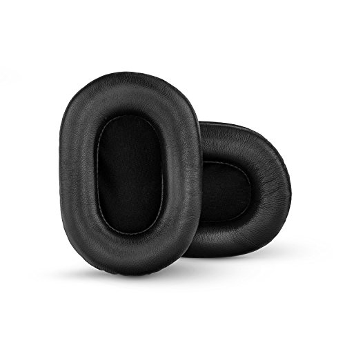 BRAINWAVZ Sheepskin Leather Replacement Ear Pads for Sony MDR 7506, V6 &CD900ST with Premium Memory Foam Earpads & Suitable for Other On Ear Headphones