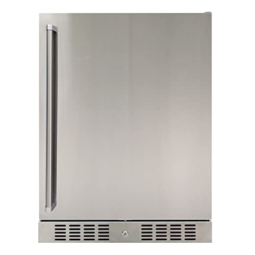 Brama Outdoor Refrigerator Built-In or Freestanding with Automatic Defrost, LED Display and Control Panel