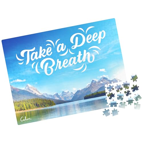 300-Piece Calm Jigsaw Puzzle for Relaxation, Stress Relief, and Mood Elevation, for Adults and Kids Ages 8 and up, Jasper Lake