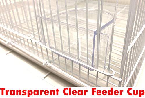 Brand New Lot of Six Aviary Breeding Bird Cage 24x16x16 W/divider W/stand, White