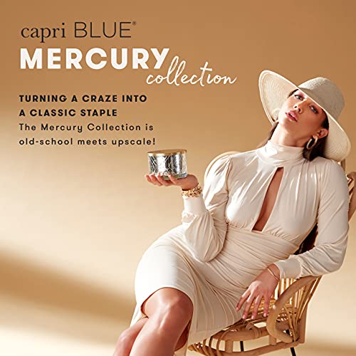 Capri Blue 15 oz. Volcano NO 6.Mercury Collection Candle Bowl, 15 Ounce, Multicolor