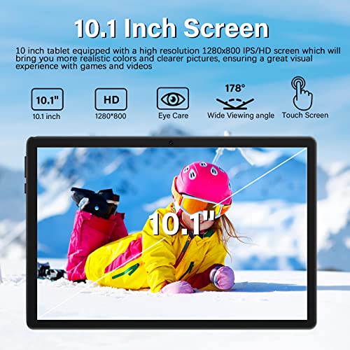 Android Tablet 10 inch, Android 11.0 Tablet, 2GB RAM 64GB ROM, 1TB Expand Android Tablet with Dual Camera, WiFi, Bluetooth, 8000mAh, HD Touch Screen, Google GMS Certifiedā¦
