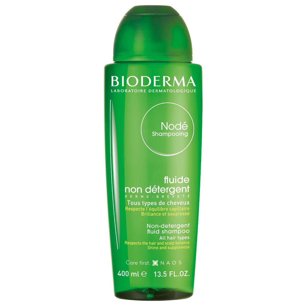 Bioderma - Nodé - Fluid Shampoo - Respects the Hair and Scalp Balance - Brings Shine and Suppleness - Shampoo for All Hair Types , 13.53 Fl Oz (Pack of 1)