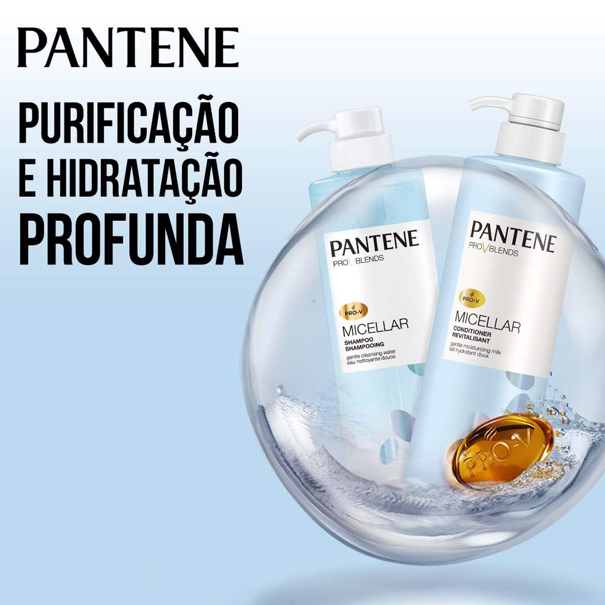 Pantene Conditioner micellar gentle 10.1oz pump, 10.1 Ounce