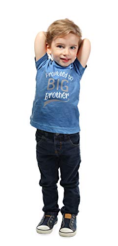 Promoted to Big Brother Bro Sibling Pregnancy Announcement Shirt Toddler Blue