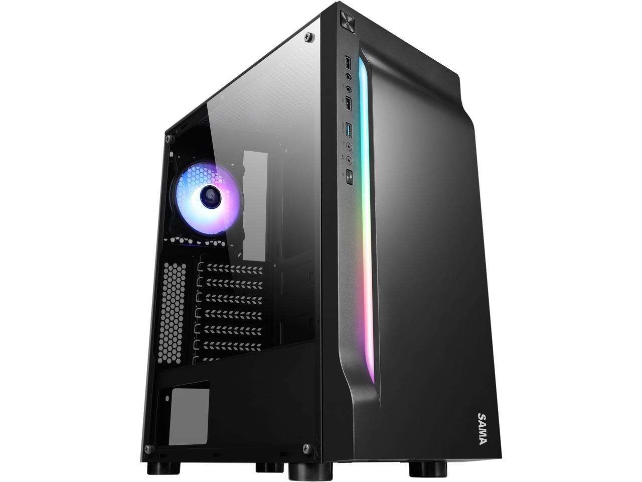 Gaming Desktop - FX-8300 3.30GHz Octa-Core Processor, 16GB DDR3 Memory, GTX 1050Ti 4GB GDDR5 Graphics, 240GB SSD, 1TB HDD, Windows 10 Pro 64-Bit, WiFi 5GHz + Bluetooth