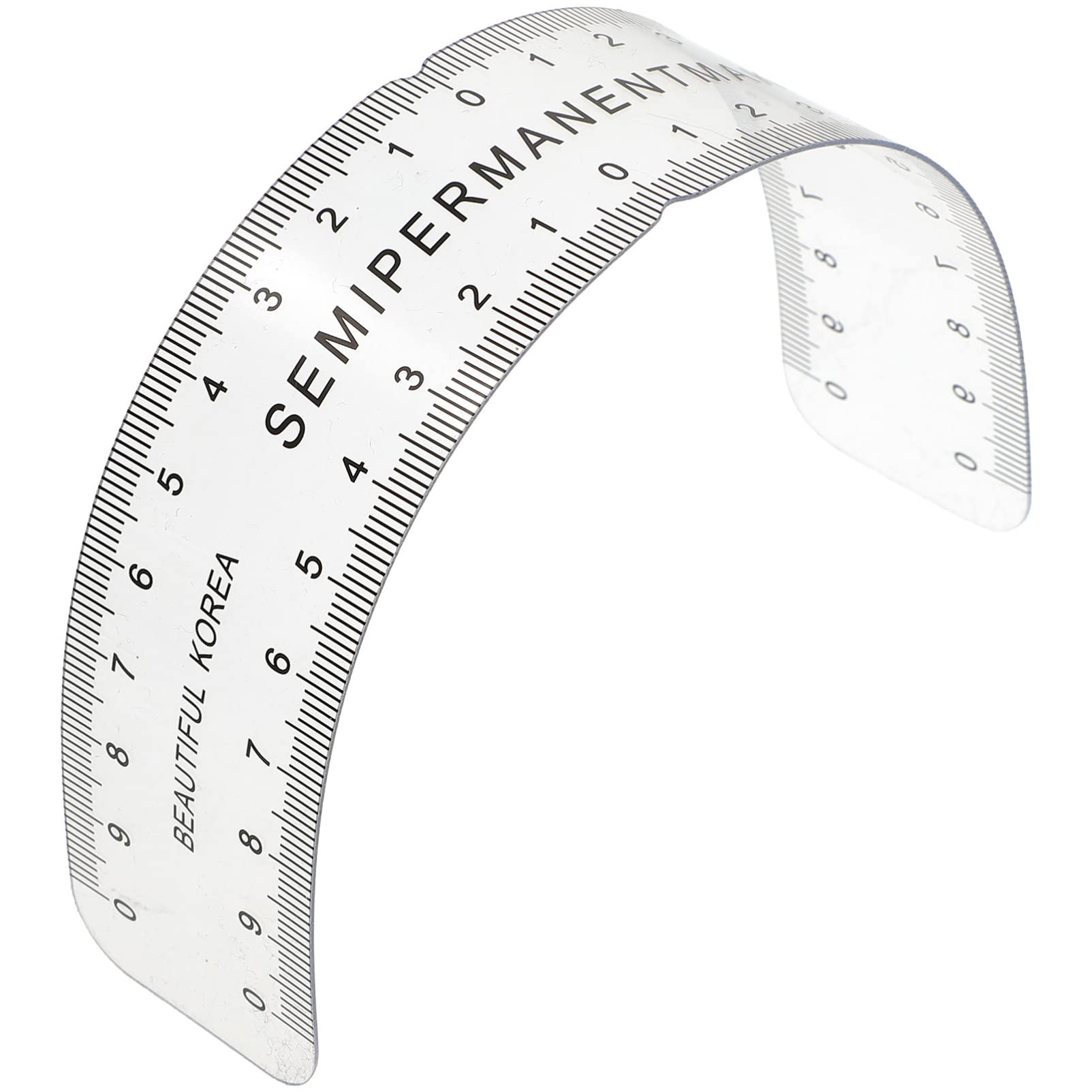 Milisten Eyebrow Stencil Eyebrow Shaping Template Measuring Ruler Microblading Ruler Reusable DIY Makeup Tool for Women