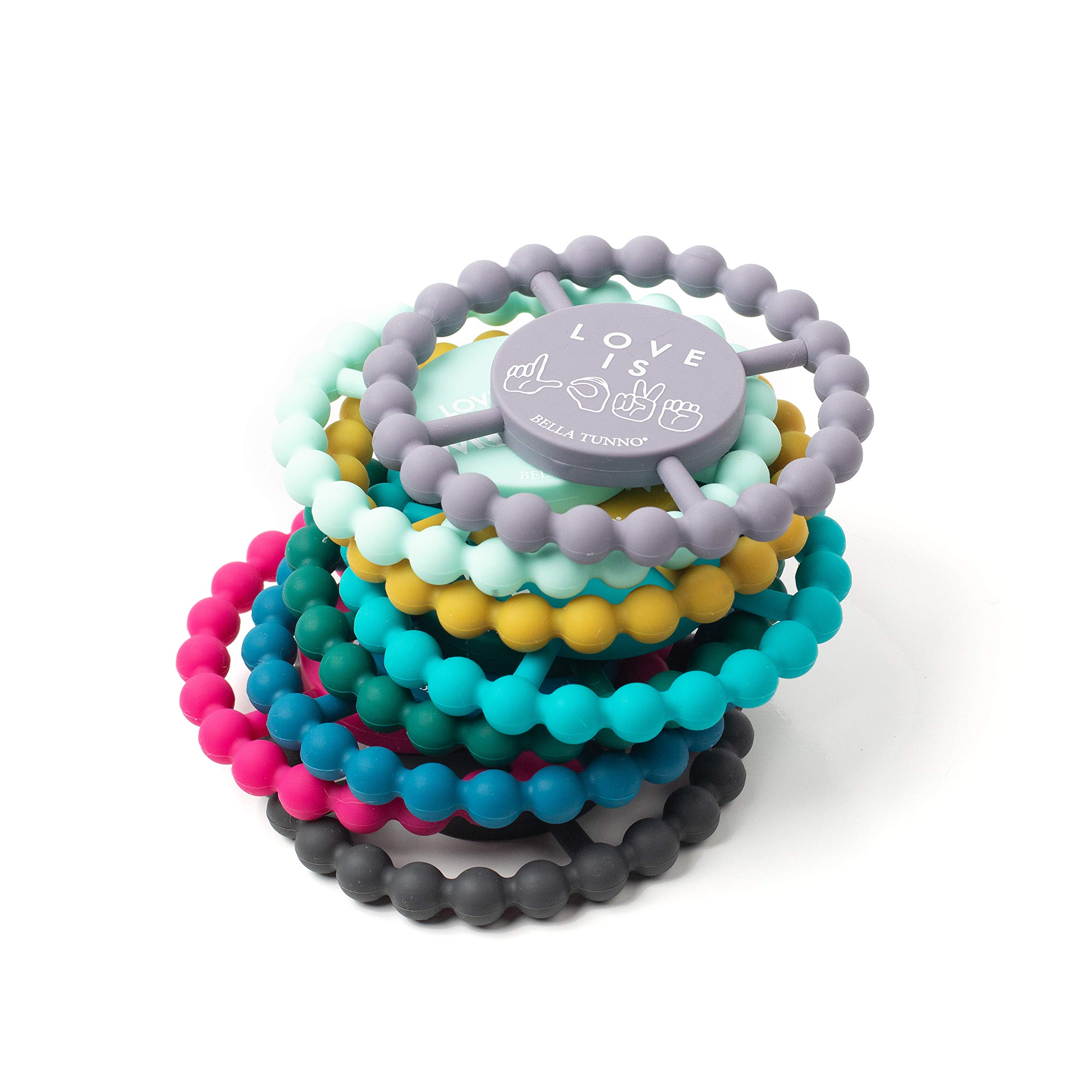 Bella Tunno Happy Teether for Boys – Soft & Easy Grip Baby Boy Teether Toy, Silicone Teether Ring to Help Soothe Gums, Non-Toxic and BPA Free, Hunk