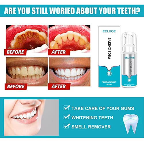 CCYP Brightify Deep Cleaning Foam Toothpaste,Deep Cleansing Foam Toothpaste Eelhoe, Teeth Whitening Toothpaste, Baking Soda Toothpaste, Intensive Stain Removal Toothpaste (1pcs)