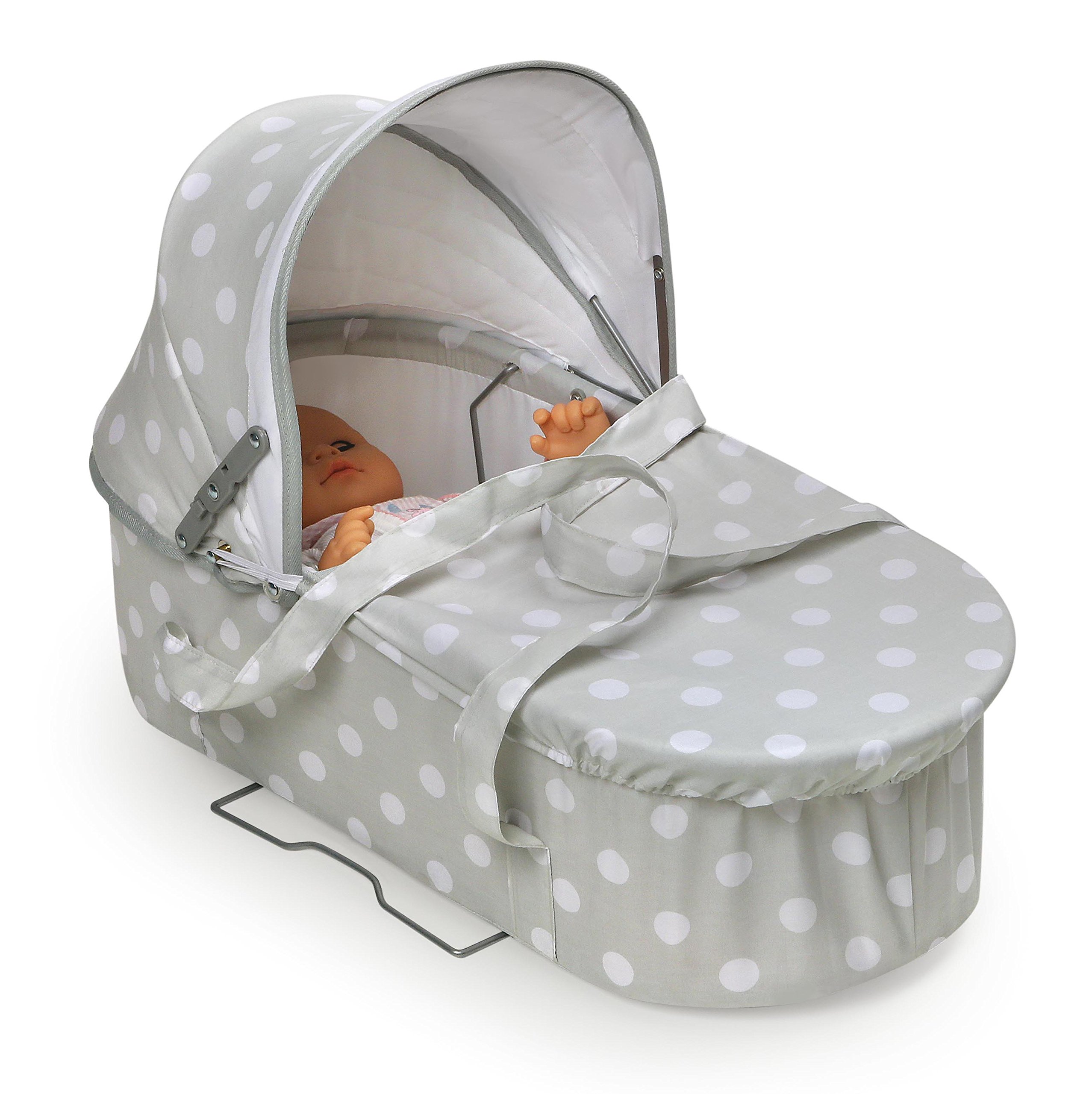 Badger Basket English Style Doll Stroller β Fits 18 to 22-inch Dolls, Classic Pretend Play Toy with Adjustable Canopy