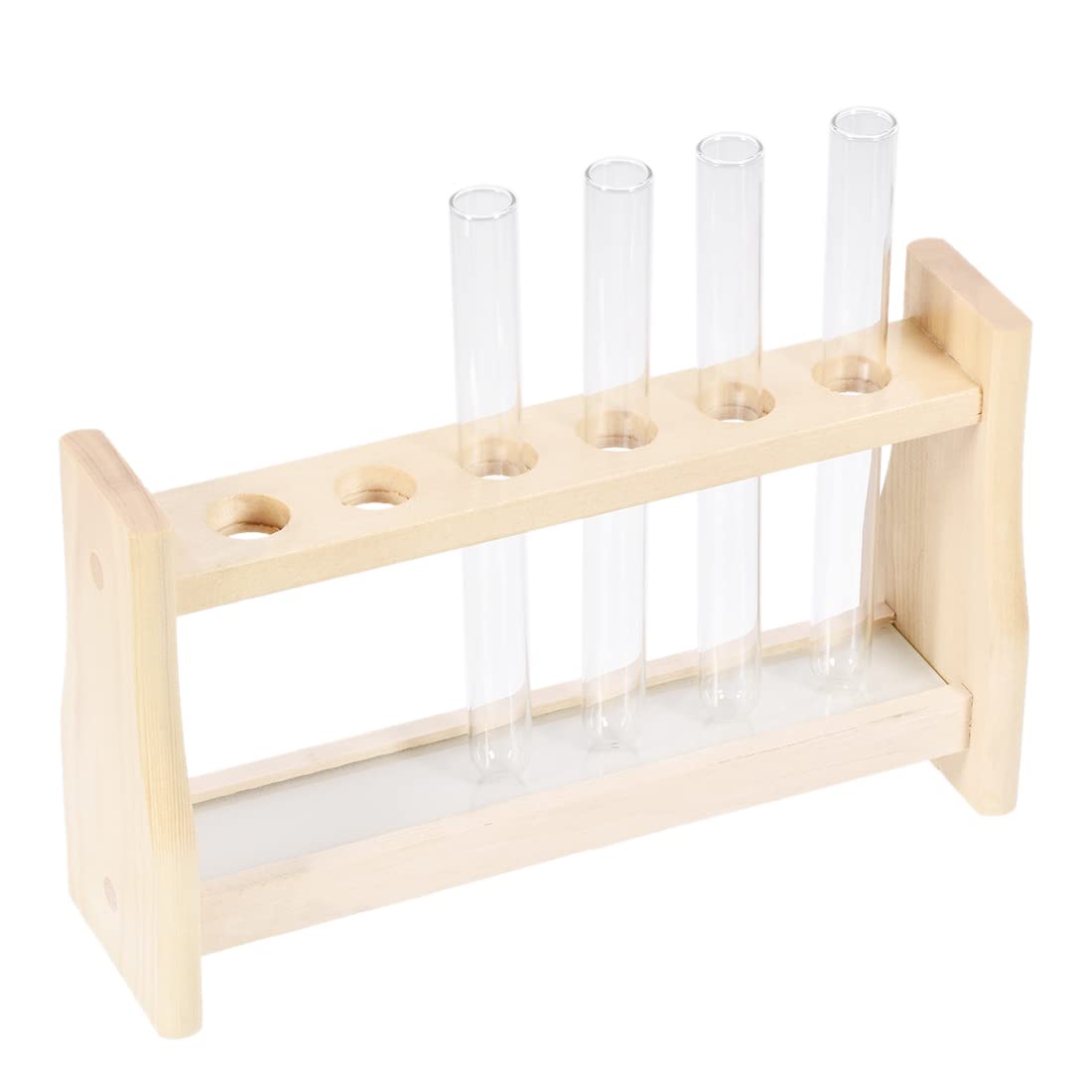 uxcell Wooden Test Tube Holder Rack 6 Wells for 10ml Centrifuge Tubes