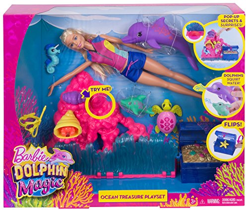 Barbie Dolphin Magic Ocean Treasure Playset