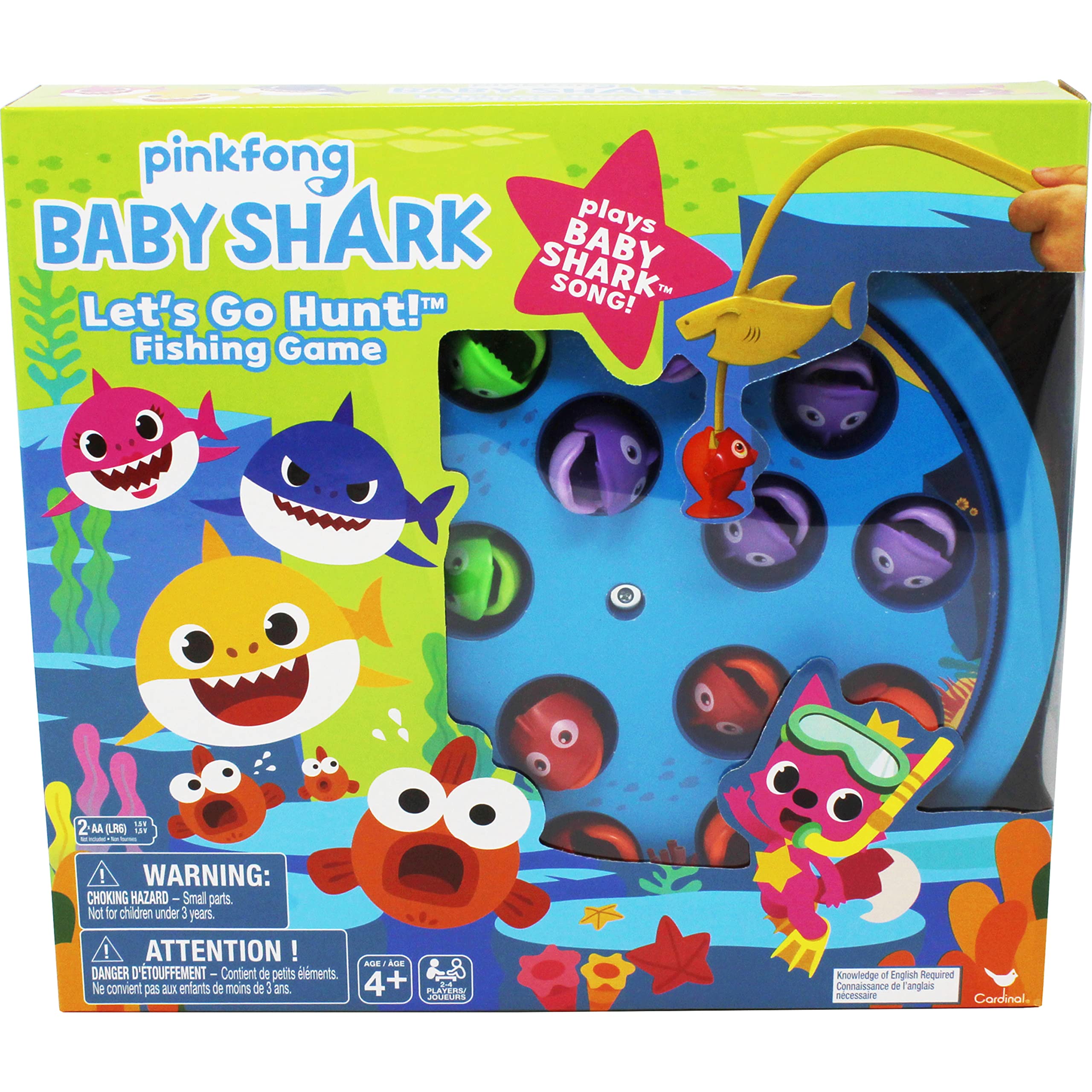 Cardinal Games 6054916 Baby Shark Gone Fishing Game, Multi Colour