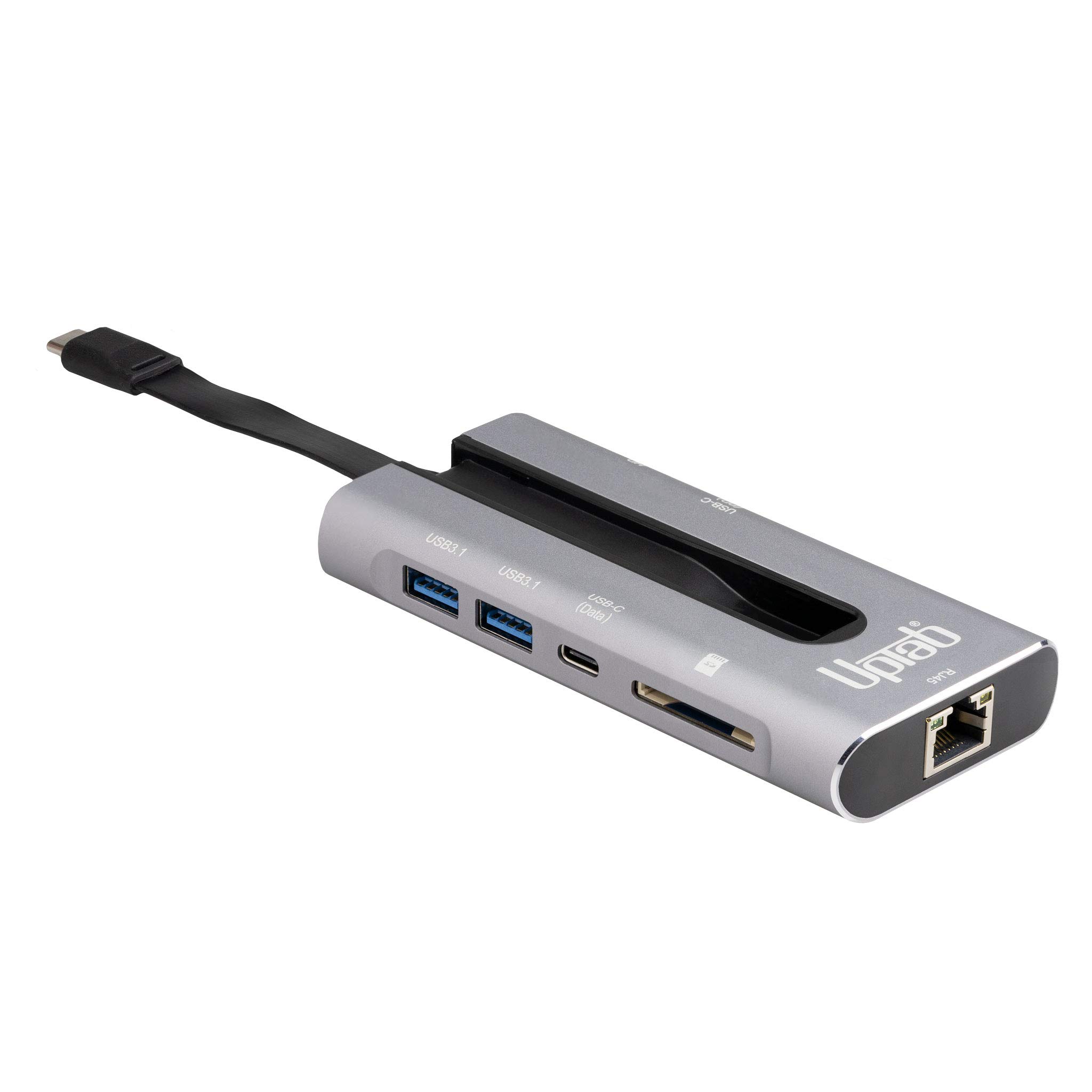UPTab USB C 3.2 Gen 2 10Gbps 4K 60hz HDR Power Delivery 100W Hub - Compatible with Thunderbolt 3 New MacBook Pro 16in/Air iPad Pro iMac Mac Mini