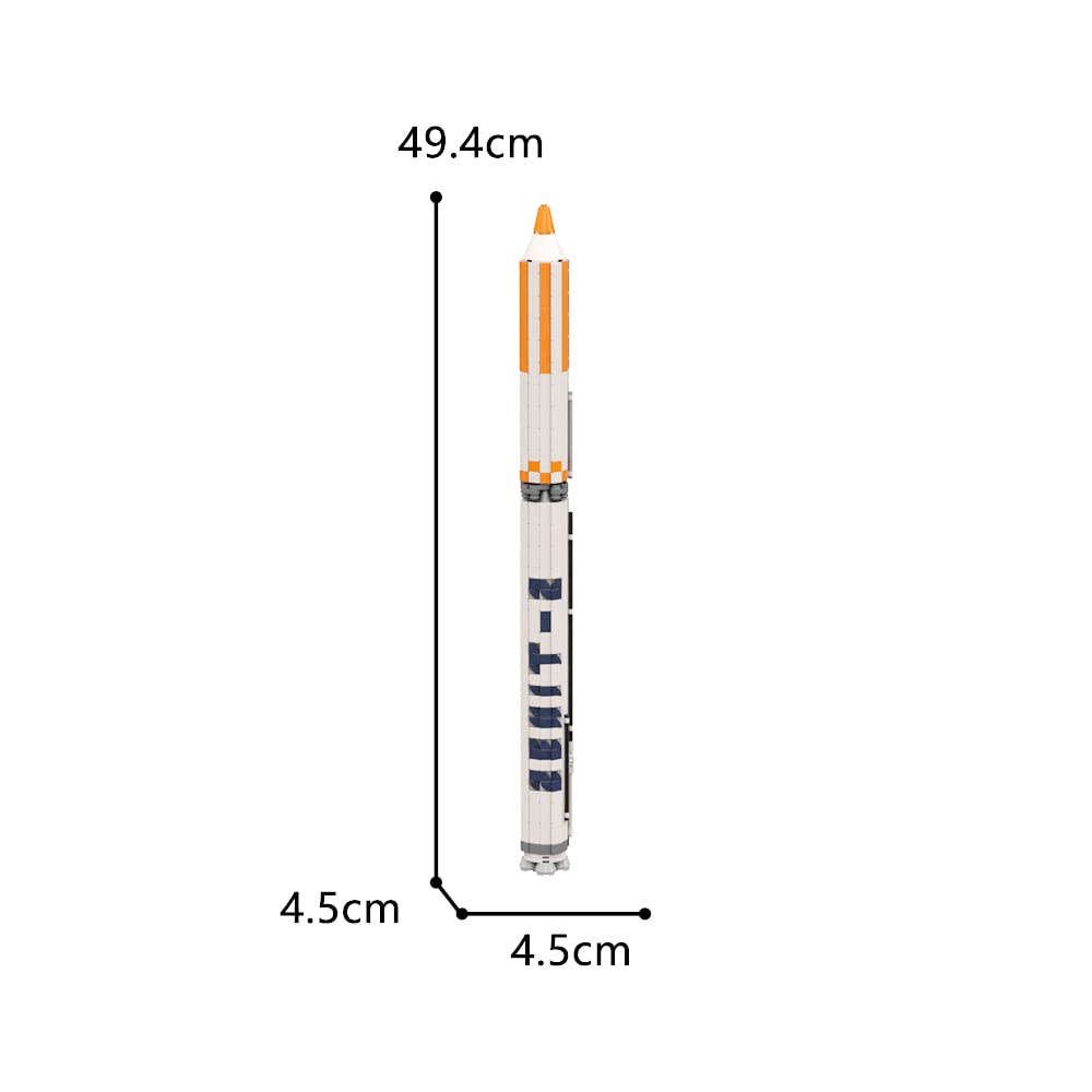 638 Pieces Zenit-2 Rocket Building Block Set,Launch Vehicle Outer Space Model Rocket for Kids Aged 8+, Space Shuttle Rocket STEM Science Building Kit,Creative Gift for 8 9 10 11 12 Year Old Boys Girls