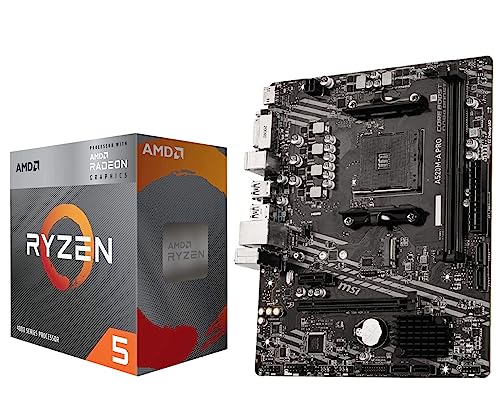 AMD Ryzen 5 4600G 6-Core 12-Thread Unlocked Desktop Processor with Wraith Stealth Cooler Bundle with GIGABYTE B450M DS3H WiFi MATX AM4 Gaming Motherboard