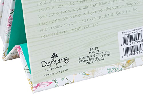 DaySpring Flip Calendar - God in Every Moment - 80299 White, 5 1/2" x 5 1/4" x 1 1/2"