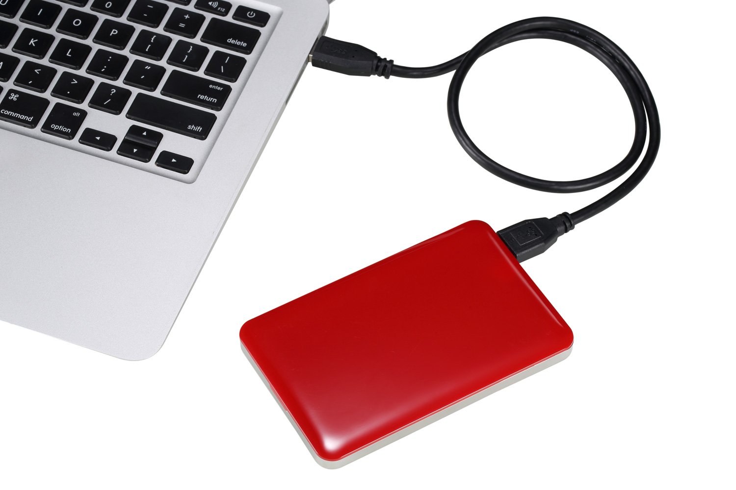 BIPRA U3 2.5 inch USB 3.0 NTFS Portable External Hard Drive - Red (100GB)