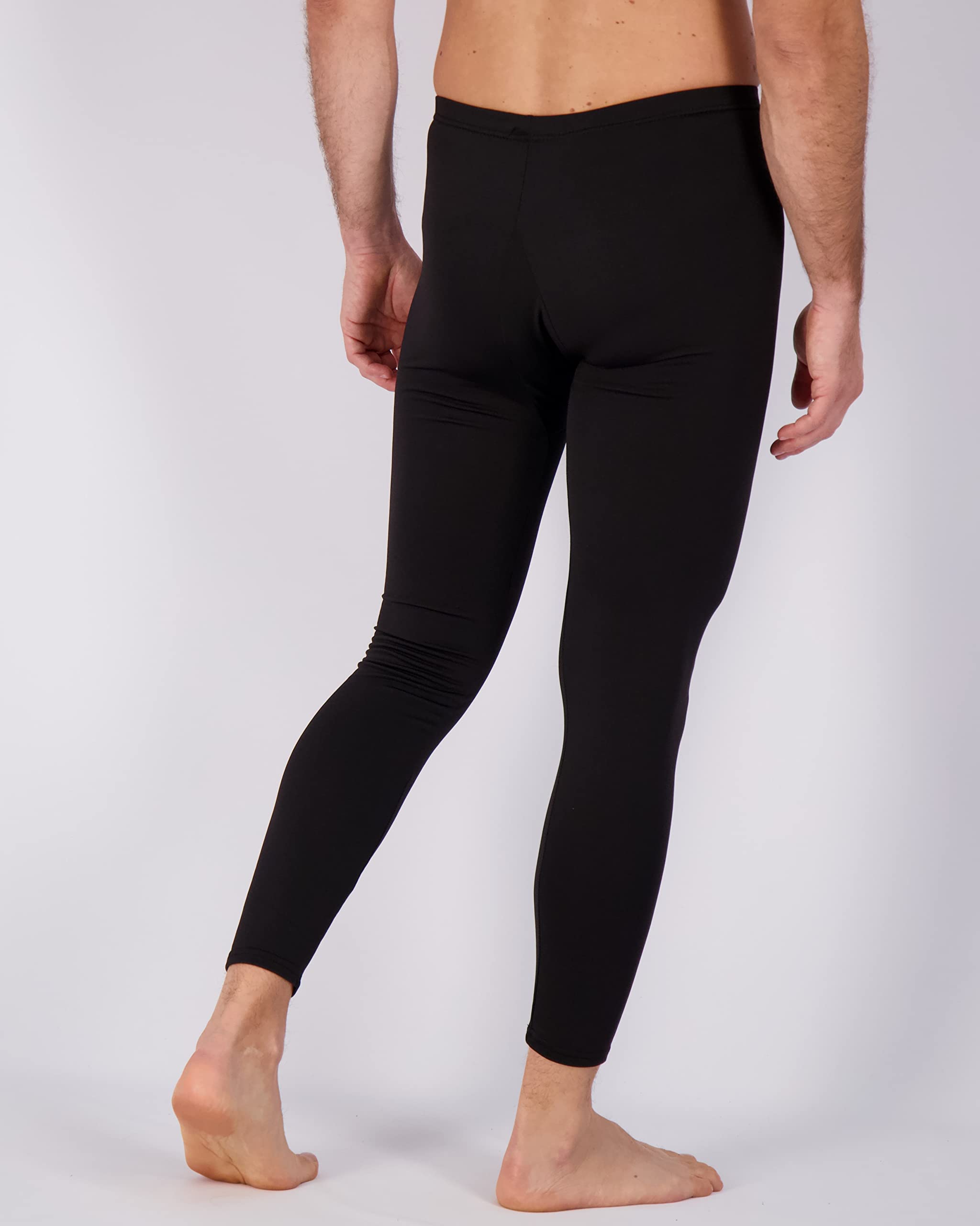 3 Pack:Mens Thermal Underwear Base Layer Fleece Lined Fly Long Johns Bottom Pants Warm Long Johns Compression Underpants cold tights leg warm termicos hombre Leggings Training Tights Snow- Set 2, XXL