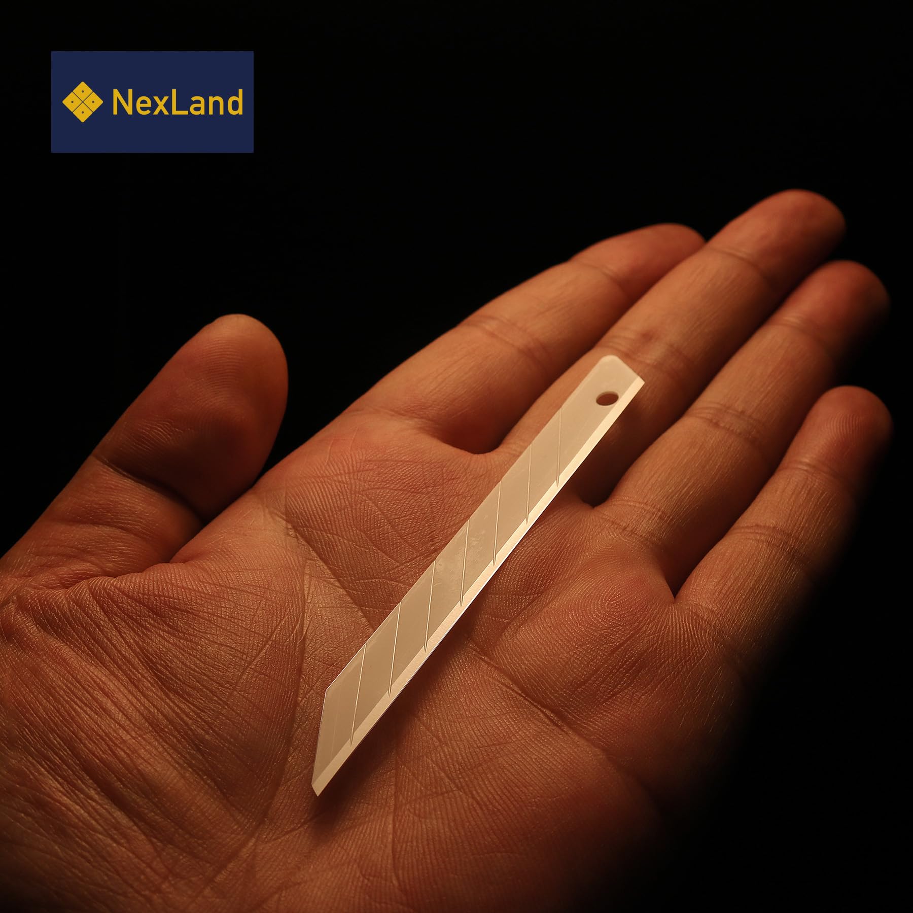 9mm 30 Degree Ultra-Sharp Ceramic Blade Snap-Off Replacement 10pcs, white-10pcs