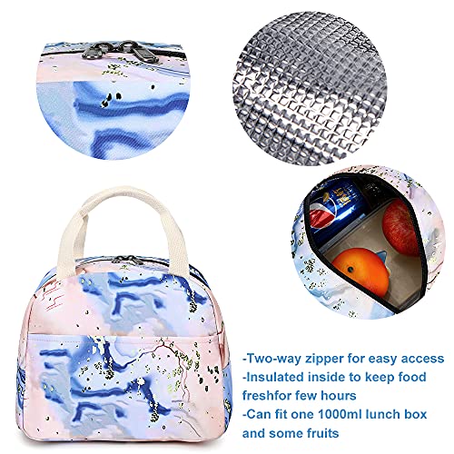 Bluboon School Backpack Teens Girls Boys Kids School Bags Bookbag with Lunch bag pencil pouch (Orange - 9562)