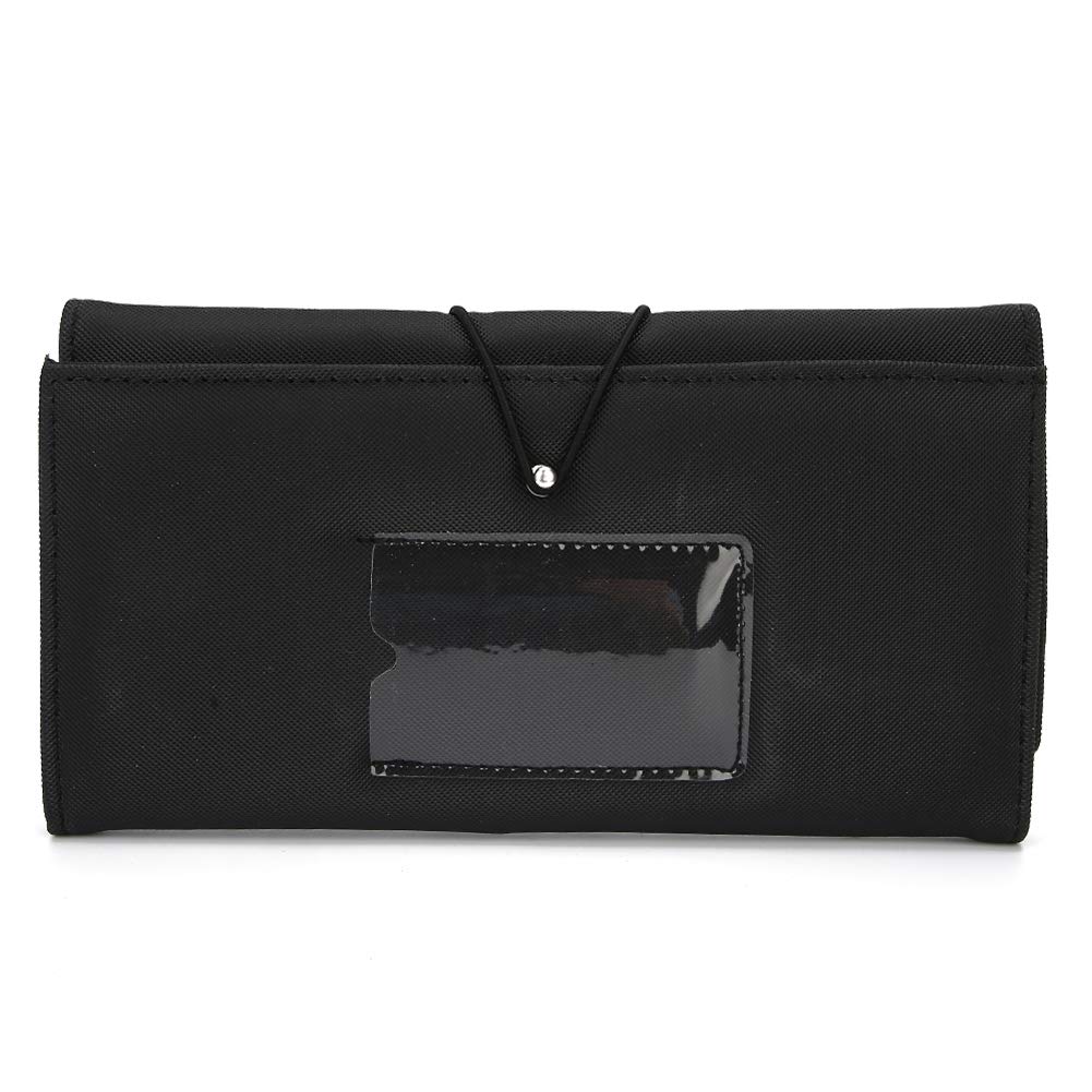 Hairdressing Bag, Cosmetology Supplies Bag Professional Travel Barber Bag Hair Stylist Cosmetic Organizer For Hair Salon Equipment Curling Irons Brushes Comb (Black)