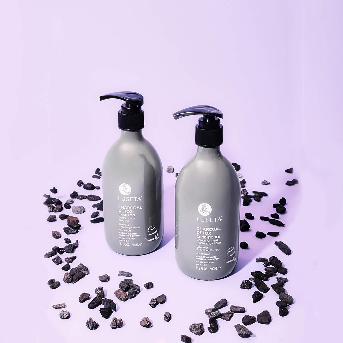 Luseta Charcoal Detox Shampoo for Clarifying, Detoxifies and Volumizing 33.8oz