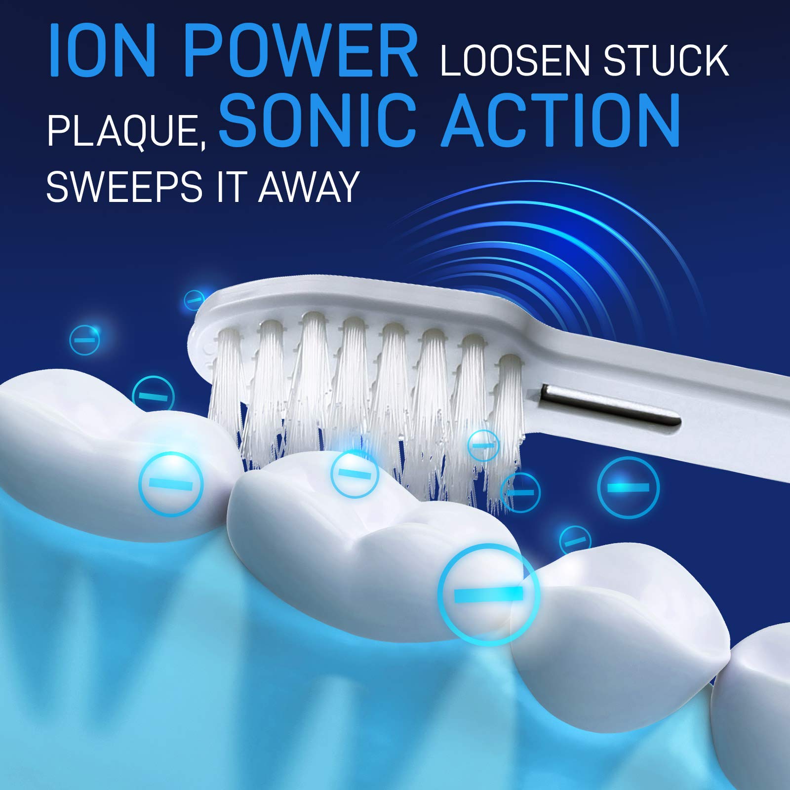 IONIC KISS IONPA DH Home Black Ionic Power Electric Toothbrush Black, Easy-to-use, Brushing Timer, 3 Modes, 2 Soft Extended Filament Brush Heads Made in Japan, You, hyG, DH-311BK
