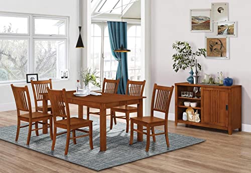 Coaster Home Furnishings Marbrisa Slat Back Side Chairs Sienna Brown (Set of 2) 100622