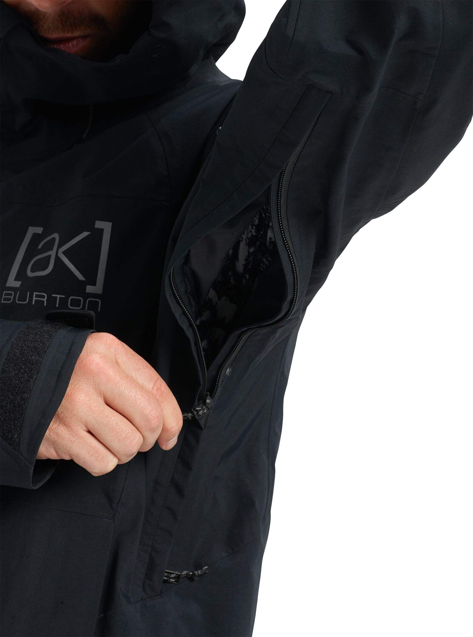 Burton Mens Ak Gore-Tex Velocity Anorak, True Black, Medium
