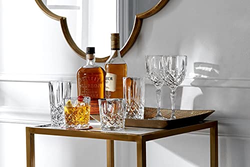Marquis by Waterford Markham Square Personalized Crystal Whiskey Decanter Set with Pair of 11 Ounce DOF Glasses, Custom Engraved Whiskey Decanter with Glasses for Scotch, Bourbon, Rye