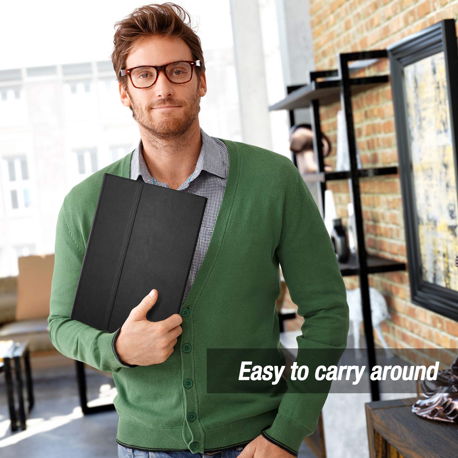 ProCase Keyboard Case for Surface Pro 7 (2019) /Pro 6 (2018) /Pro 5 (2017) /Pro 4 (2015) 12.3 Inch Tablet, Slim Lightweight Smart Cover with Magnetically Detachable Wireless Keyboard –Black