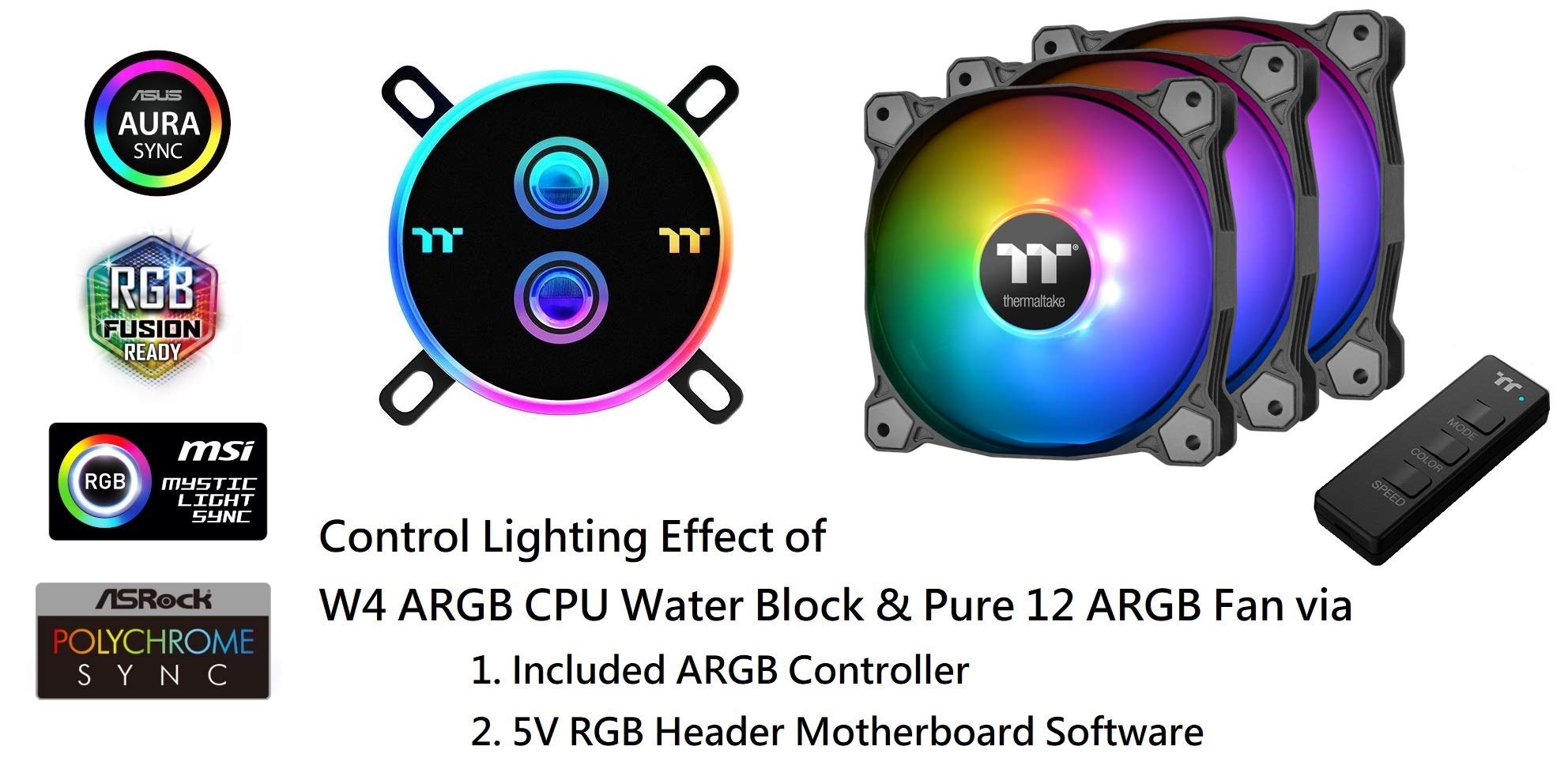 Thermaltake Pacific C360 Ddc Res/Pump 5V Motherboard Sync Copper Radiator Soft Tube Water Cooling Kit CL-W253-CU12SW-A