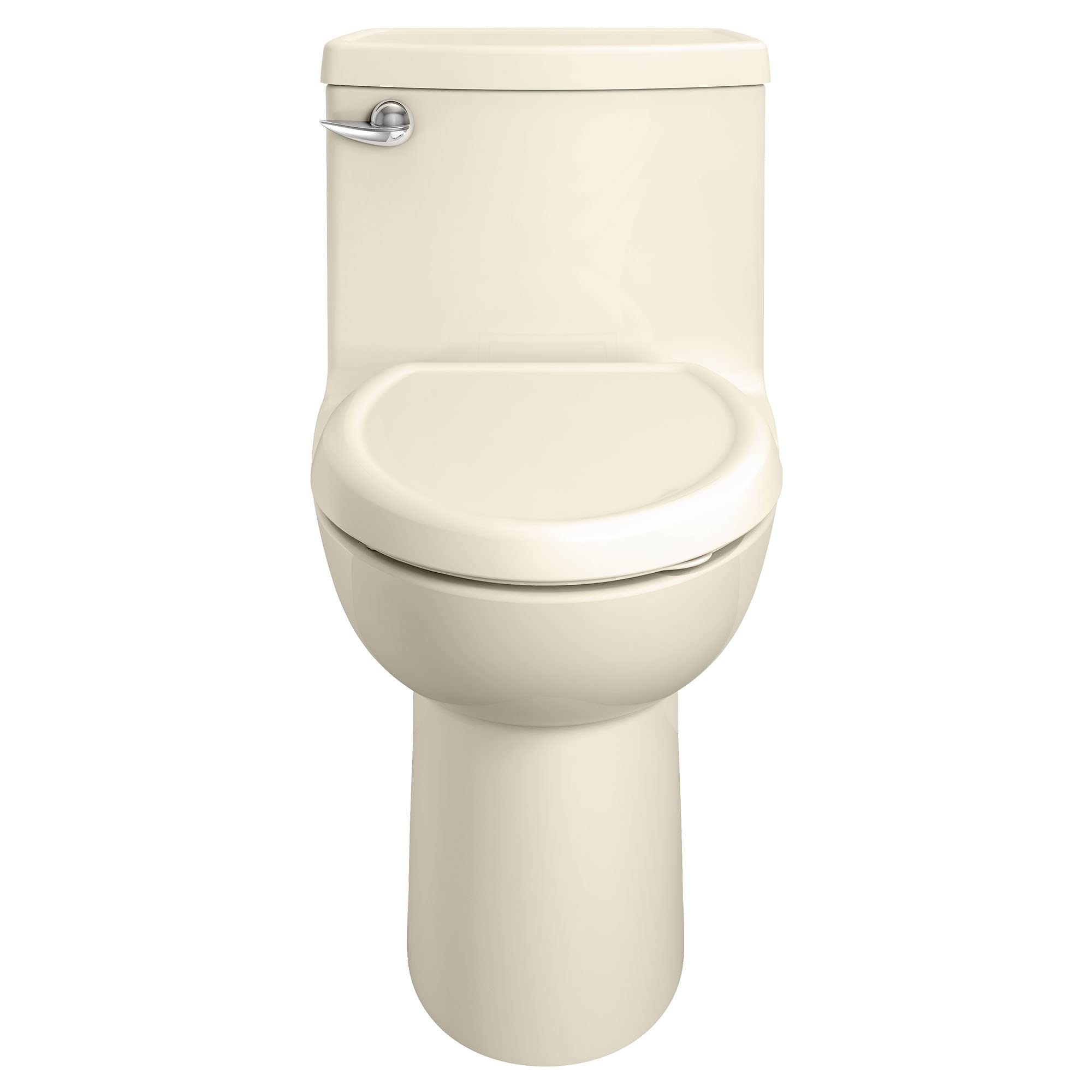 American Standard 612AA001.020 Compact Cadet 3, One-Piece Toilet with Slow-Close Seat and Wax Ring, Elongated Front, Left-Hand Flush, White, 1.28 gpf