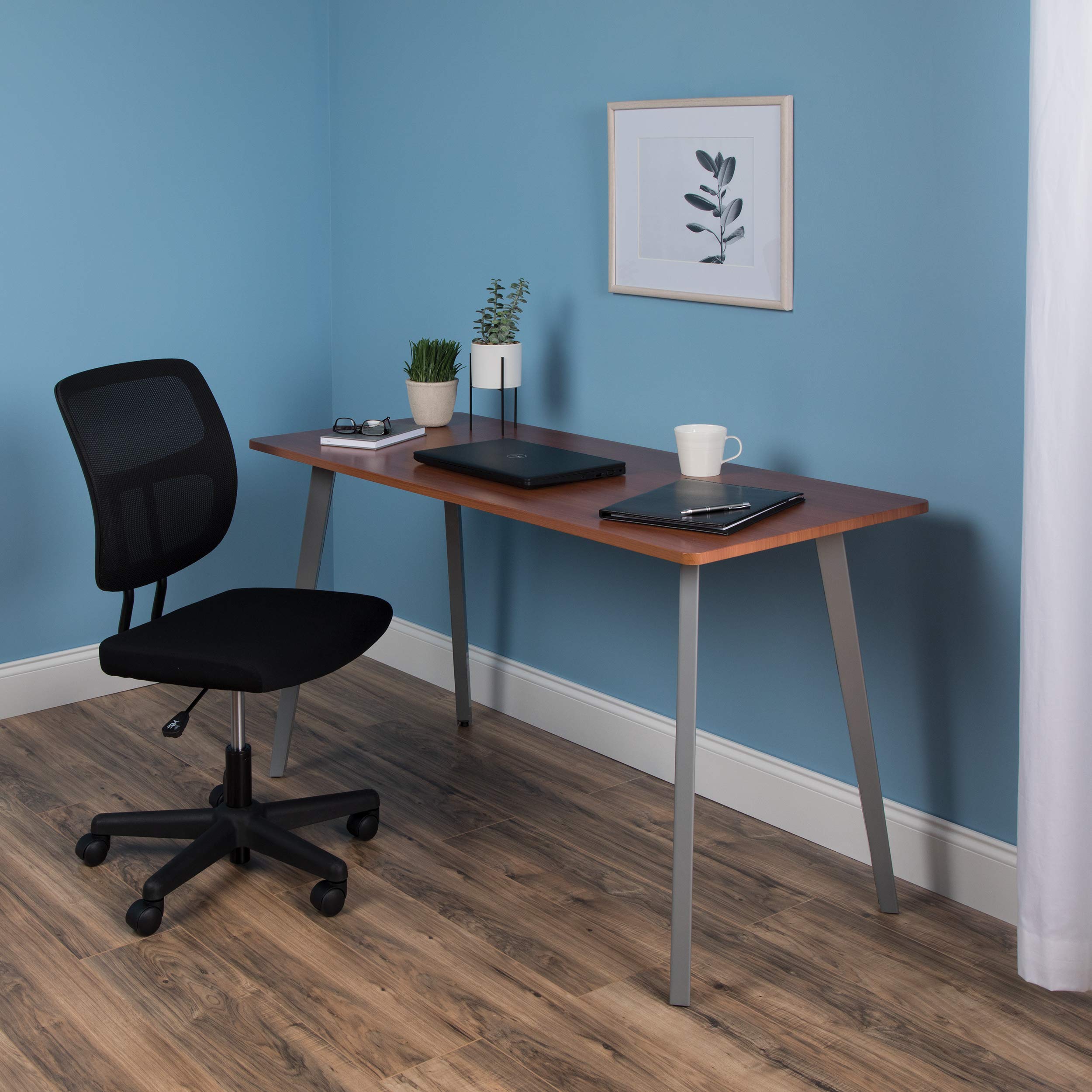 OFM Table Computer Desk, 55, Cherry