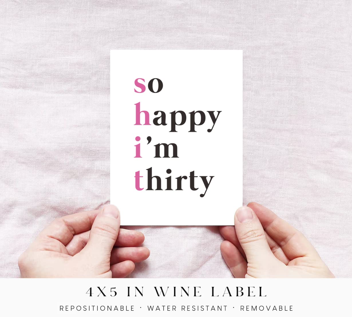 30th Birthday Wine Label,30th Birthday Decorations,30th Birthday Gift,Funny Birthday Decoration