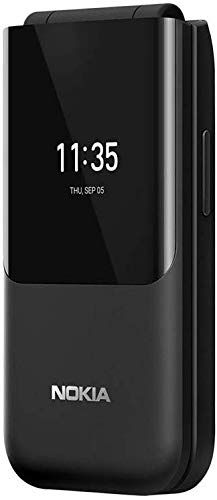 Nokia 2720, 2.8" (TA-1170) 4GB, Dual SIM, Flip Phone, GSM Unlocked, International Version, No Warranty - Black