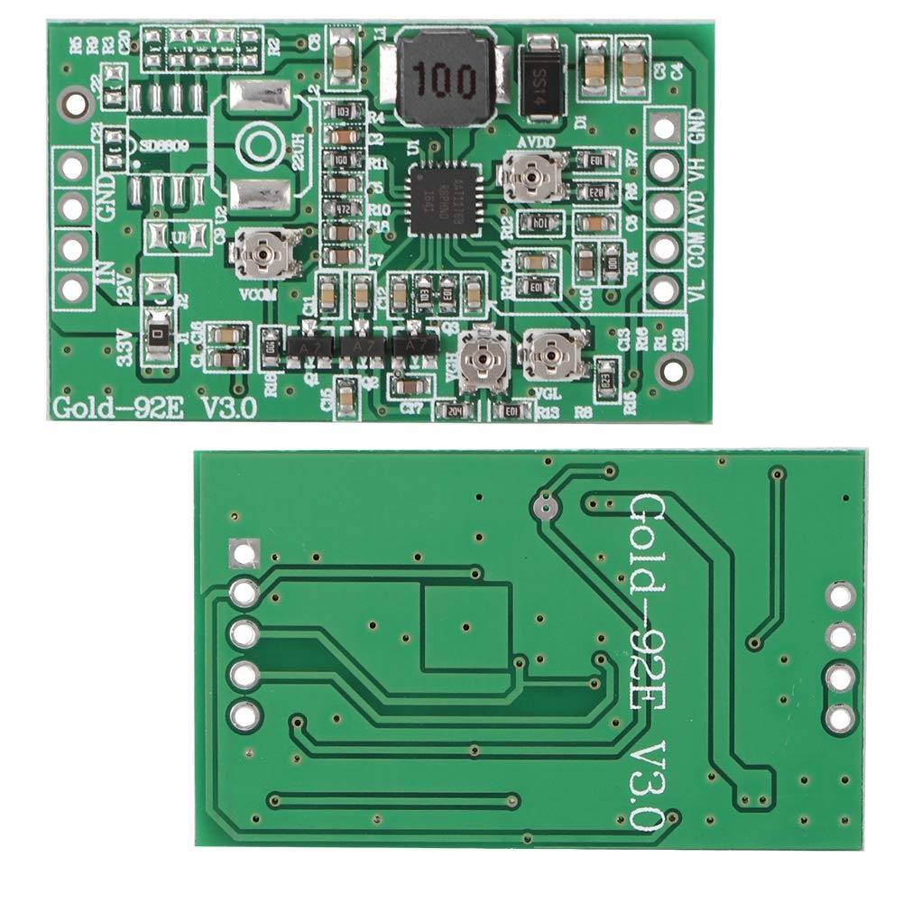Yosoo Health Gear LCD TCON Board, Boost Board Module LCD TCON Board VGL VGH VCOM AVDD 4 Adjustable Gold-92E Zhide