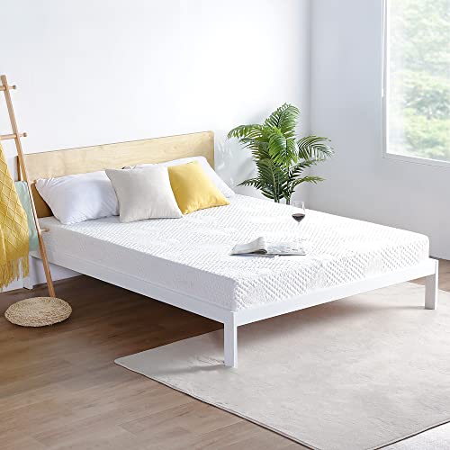 Olee Sleep 5 Inch Gel Adaptive Comfort Memory Foam Mattress (Full), White