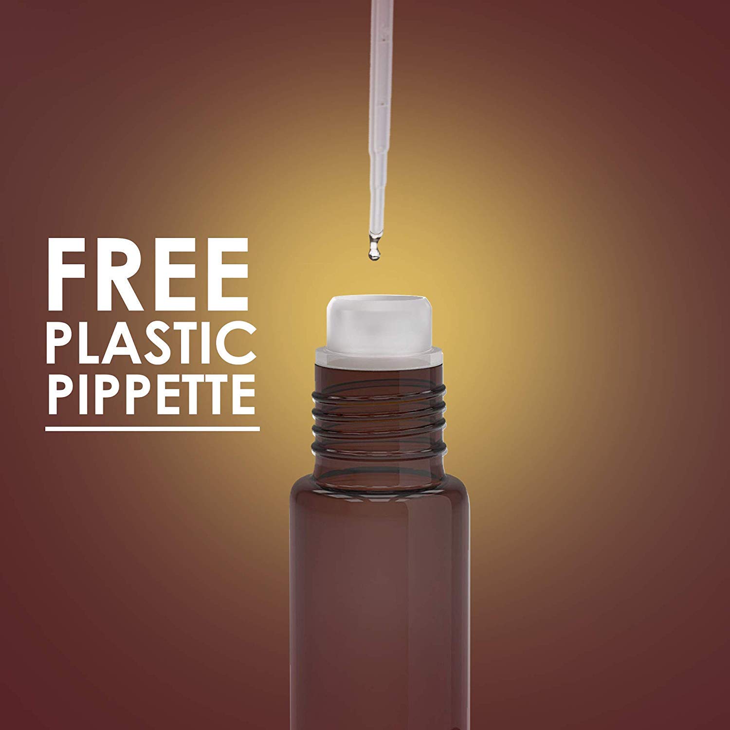 Nylea 8 Pack - Essential Oil Roller Bottles [Metal Chrome Roller Ball] FREE Plastic Pippette Refillable Glass Color Roll On for Fragrance Essential Oil - 10 ml 1/3 oz (Amber)