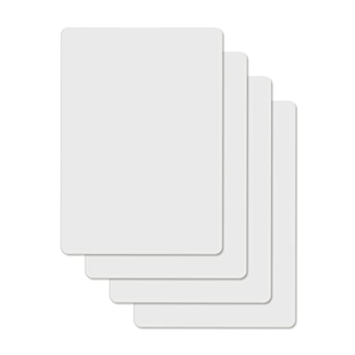 Cut N' Funnel Food Service Grade Heavy Gauge Flexible Cutting Board Mats 4 Pack 9” x 12” Made in the USA BPA Free Plastic Dishwasher Safe