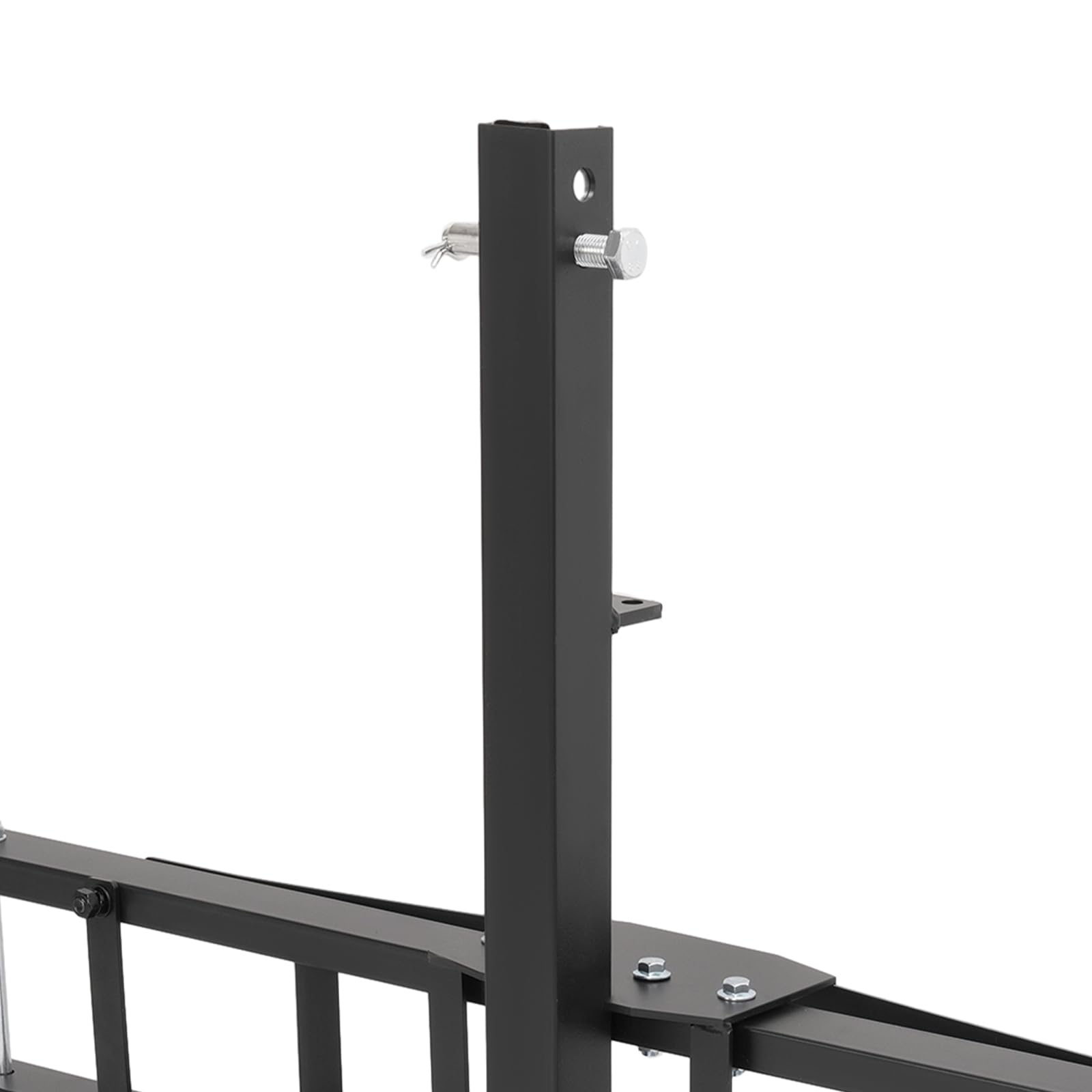 7BLACKSMITHS 500LBS Steel Motorcycle Scooter Dirt Bike Carrier Hauler Anti Tilt Hitch Mount Rack Ramp with 2'' Receiver Trailer Hitch Pin Carrier