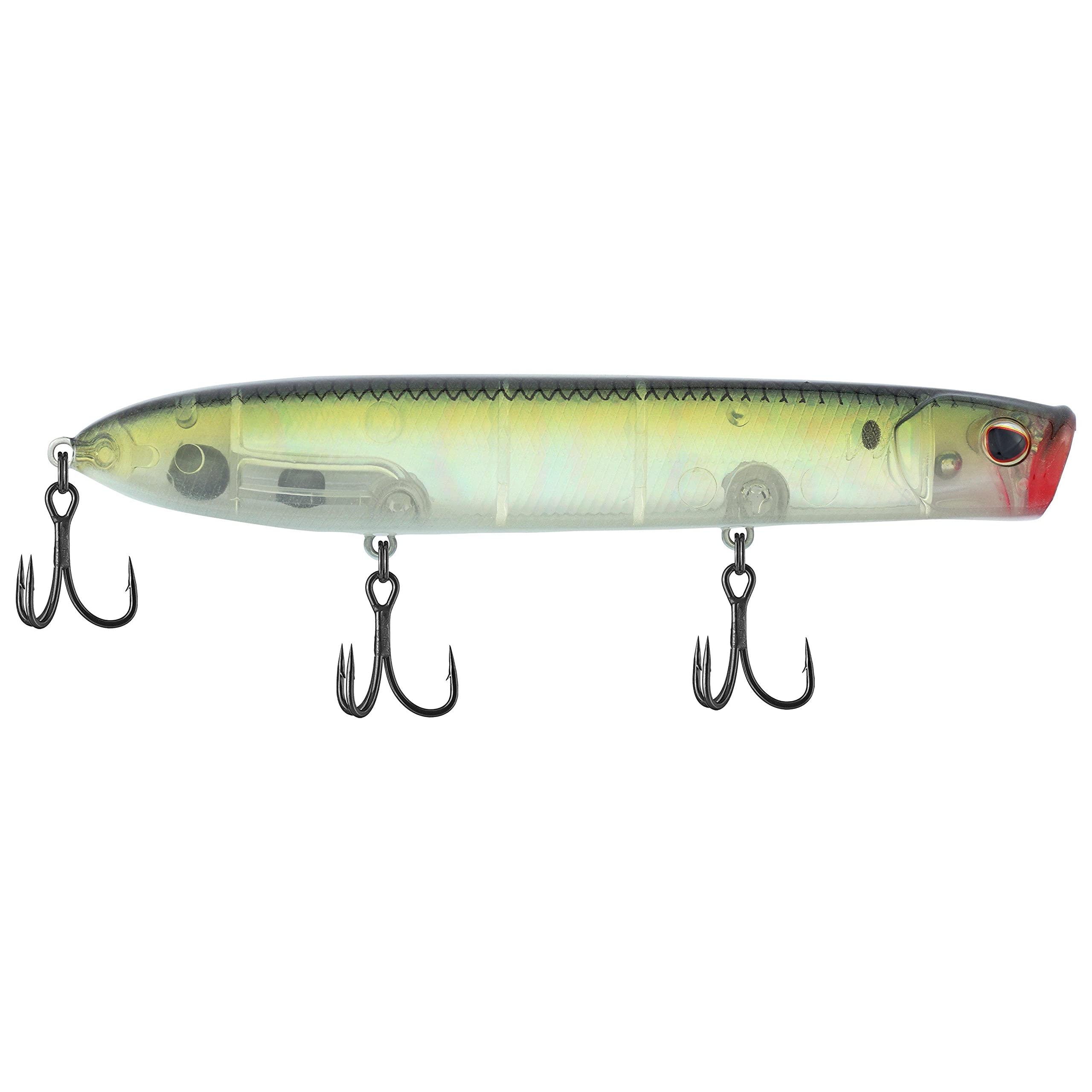 Berkley Cane Walker Topwater Fishing Lure, Pilchard, 4/5 oz, 125mm Topwater, Heavy Tail Weight for Long-Distance Casting, Equipped with Fusion19 Hook