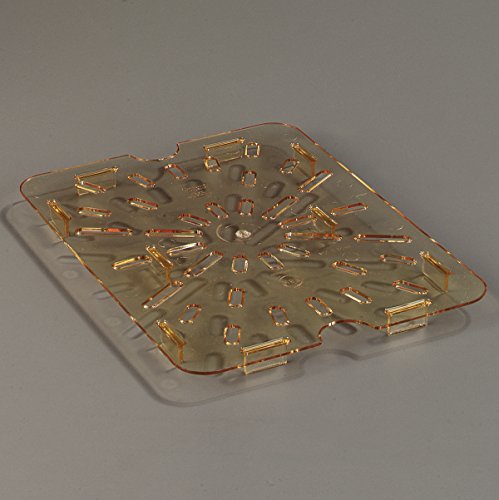 Carlisle FoodService Products 1043513 StorPlus High Heat Drain Shelf, Half Size, Amber