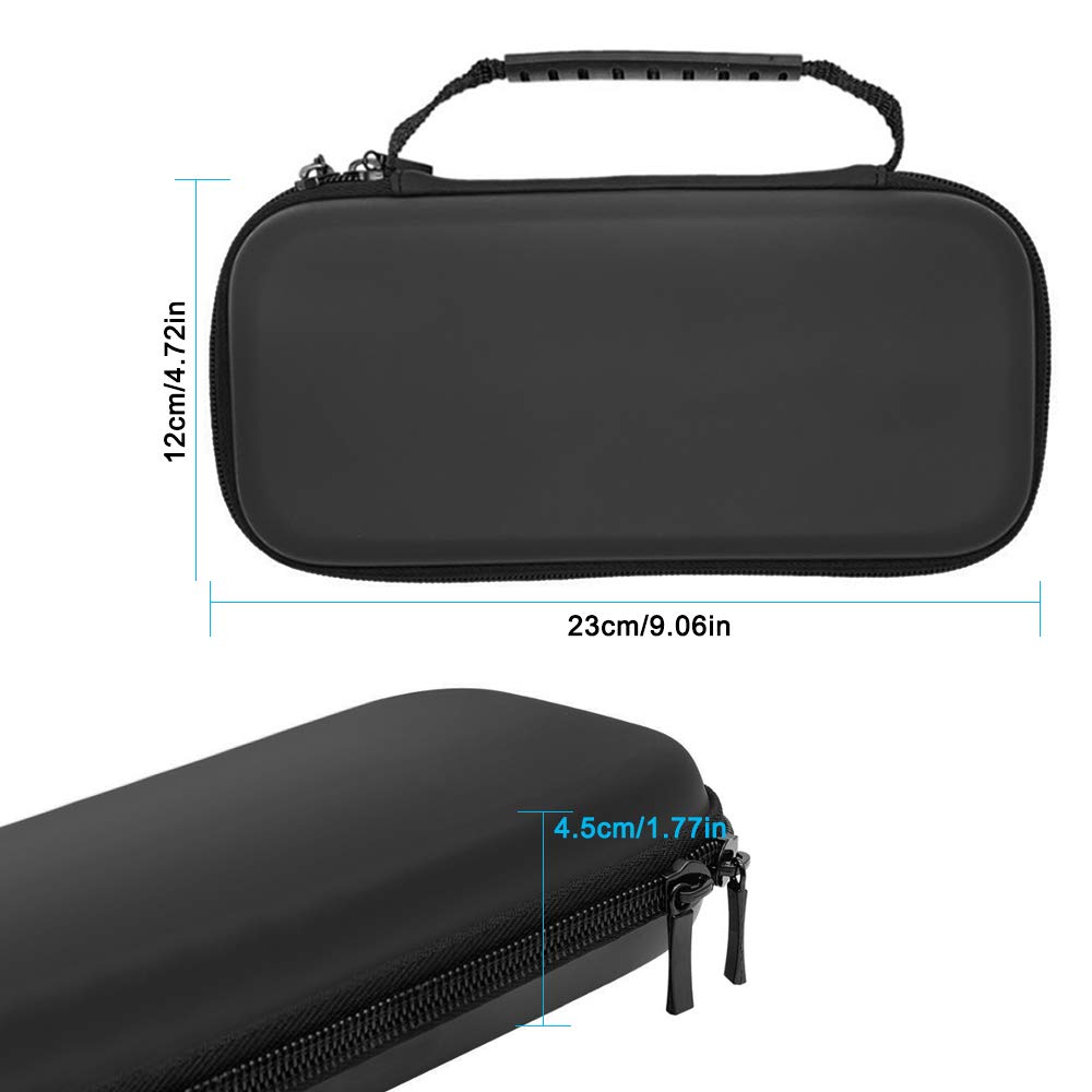 Carry case for New Switch Lite, AFUNTA Zipper Portable Case with 2 Pcs Screen Protectors for Switch Lite 2019-9H Hardness Tempered Glass Film