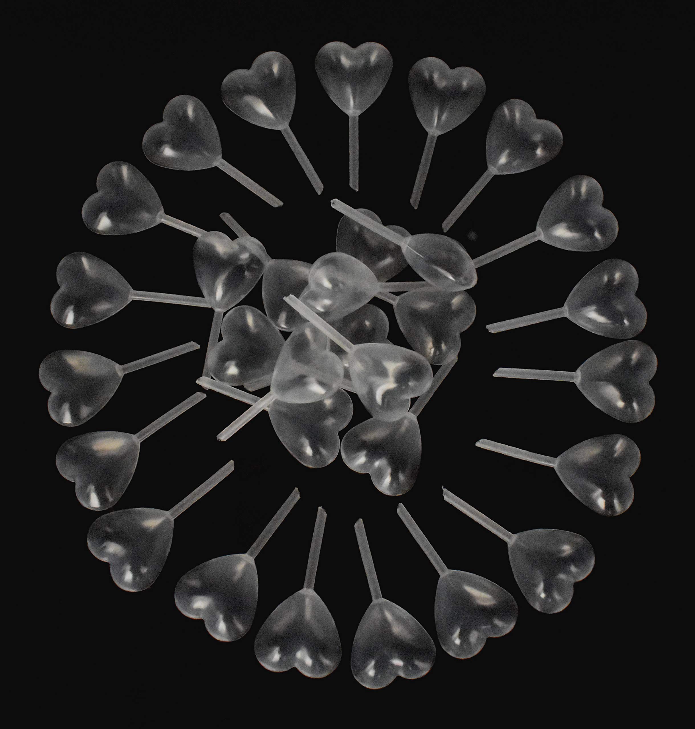 Art&Beauty 50pcs Disposable Clear 4ml Heart Shape Liquid Dropper Pasteur Pipette Plastic Squeeze Transfer Pipettes