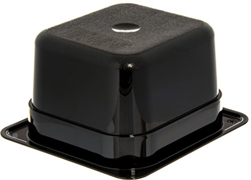 Carlisle FoodService Products 3068403-E Plastic Food Pan, 1/6 Size, 4 Inches Deep, Black