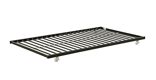 DHP Universal Metal Trundle Frame with Locks, Fits Most Twin Size Daybeds, Black