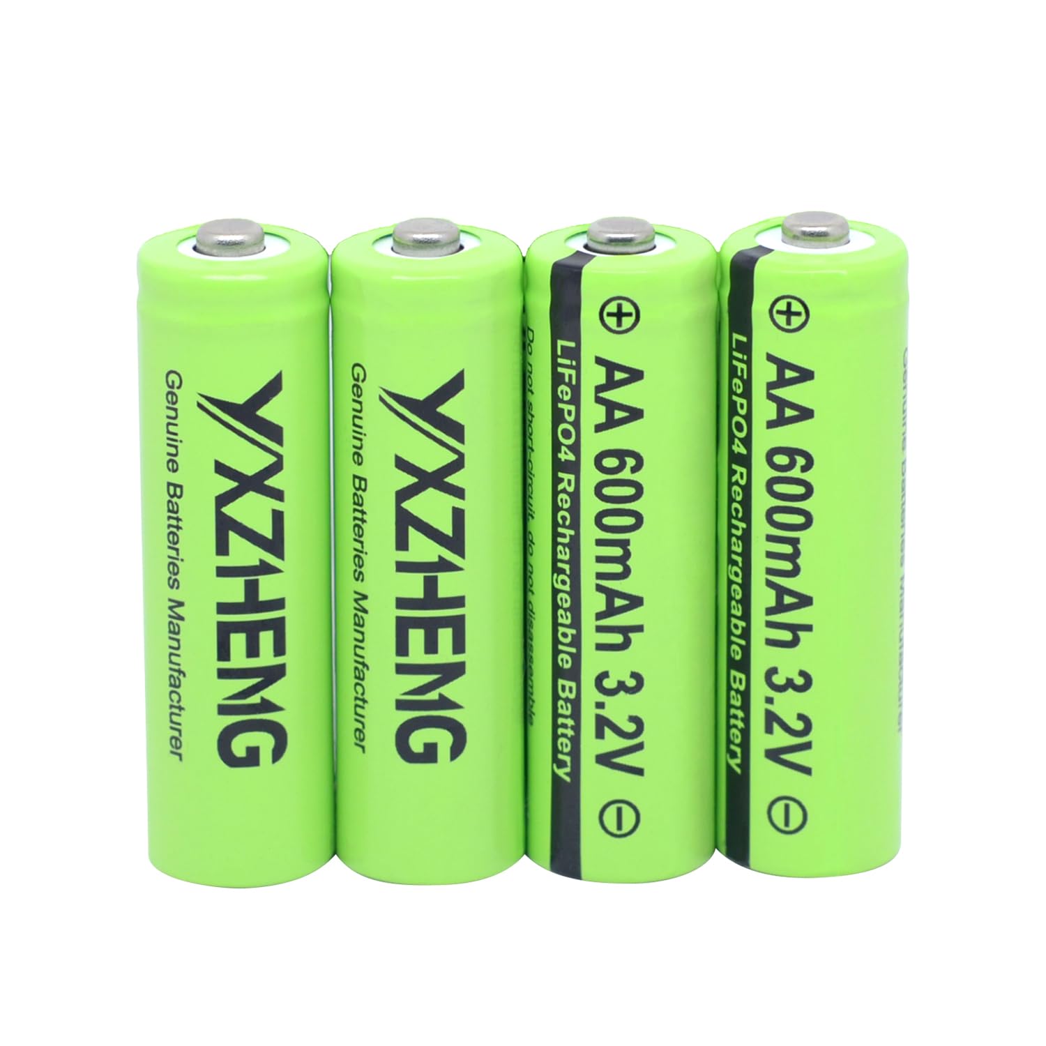 YXZHENG 3.2 Volt Rechargeable Solar Battery AA 4PCS Replacement for Solar Lawn Light (4pcs AA Batteries)