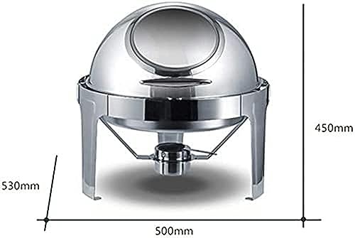 Chafing Dishes Chafing Dish Buffet Set, Food Warmers Server Warming Tray Round Rectangular Chafers, Stainless Steel Square Chafer, Round Food Warmer Chafing For Catering Warmer Chafer Set, Energy Effi
